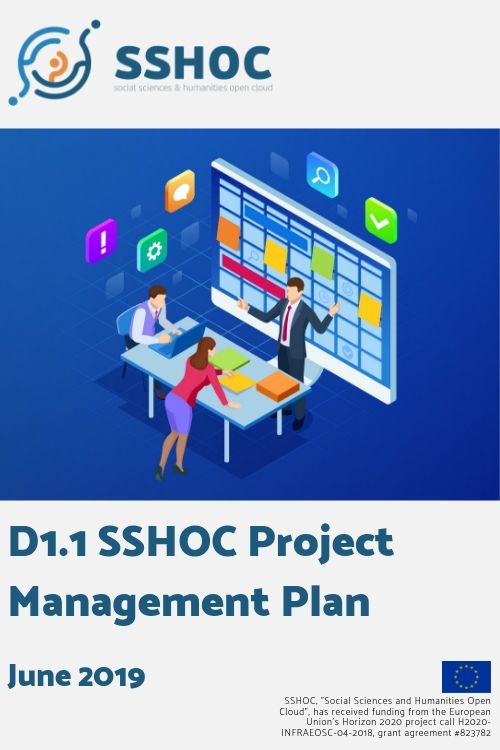 D1.1 SSHOC Project Management Plan | SSHOPENCLOUD